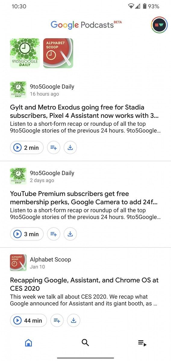 Google Podcasts is getting a Queue feature, Discover tab, and bottom bar