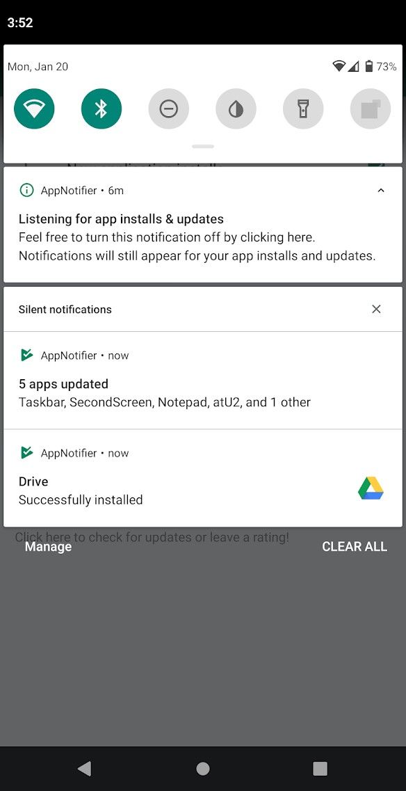 This app brings back the missing Play Store notifications for updates