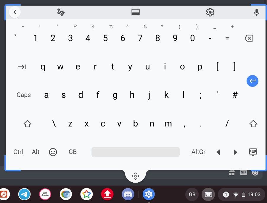 The floating keyboard in Chrome OS will soon be resizable