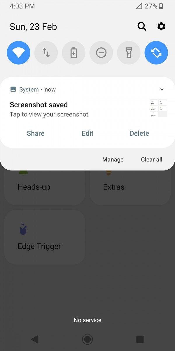 One Shade themes your notification panel to be like Samsung's One UI