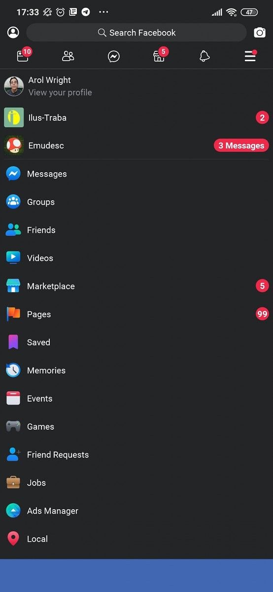 Facebook Lite is now getting a dark mode on Android
