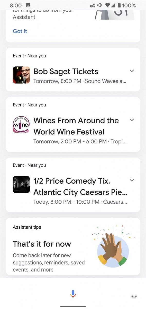 Google Assistant redesigned "Today" view has started rolling out