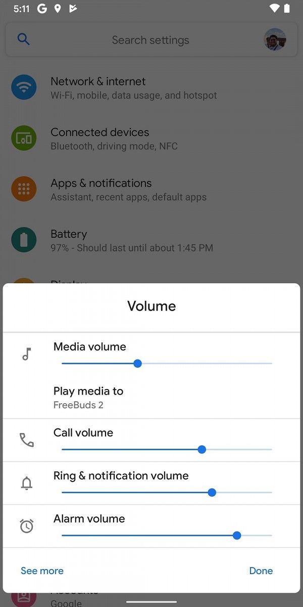 Android 11 hints at multi-device media and wired headset audio switching