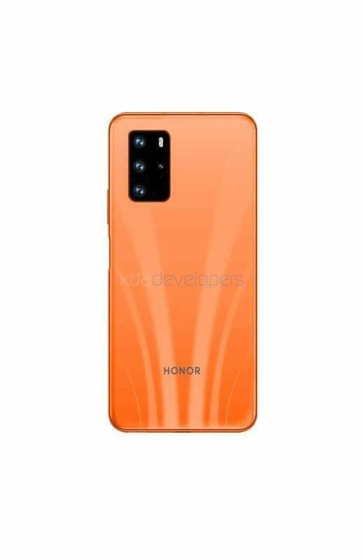 Honor 30S shown off in new orange and white colors in leaked renders
