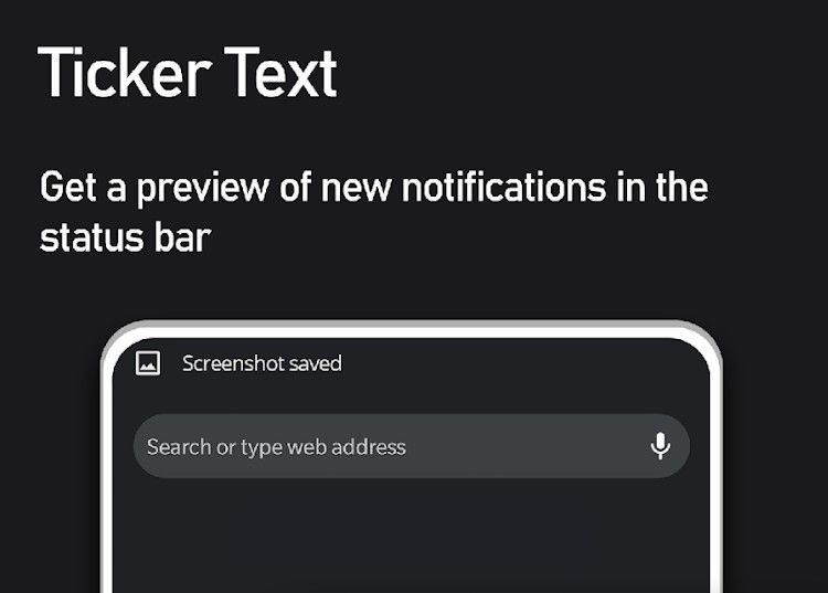 Bring back the notification ticker with Super Status Bar