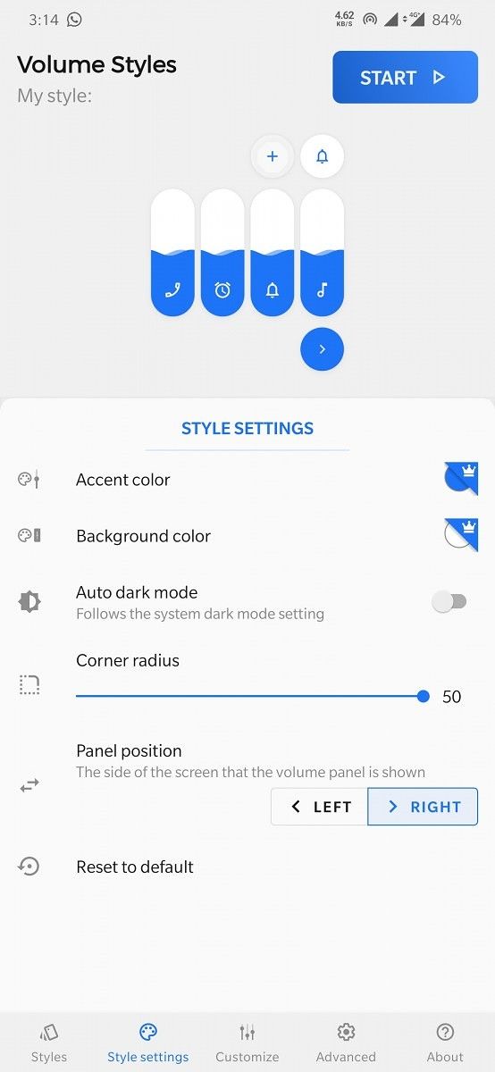 Volume Styles lets you theme Android's volume panel with different styles