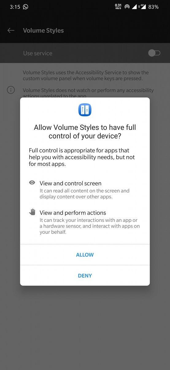 Volume Styles lets you theme Android's volume panel with different styles