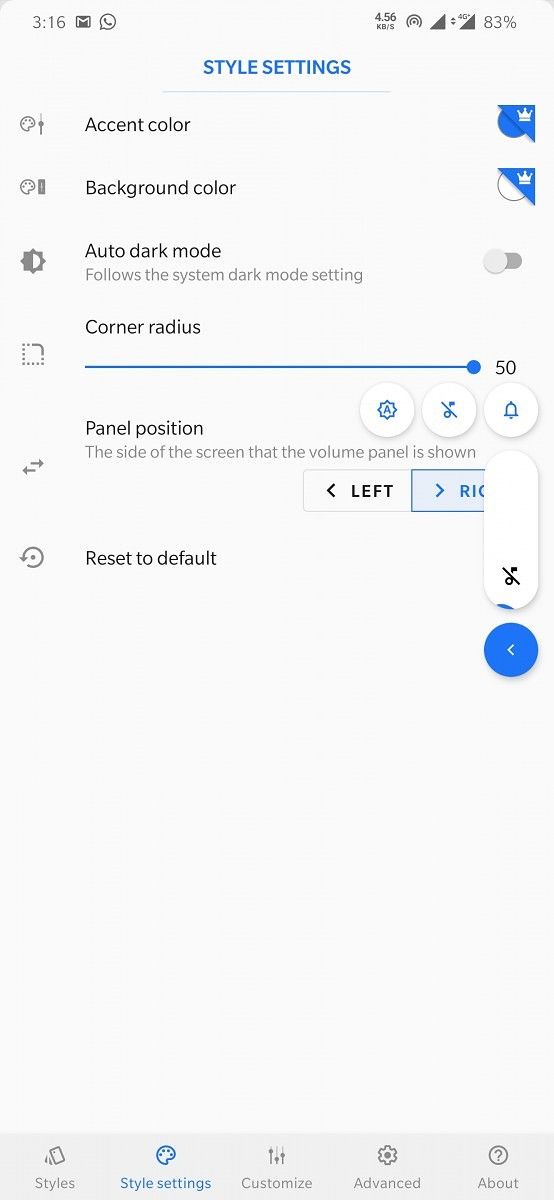 Volume Styles lets you theme Android's volume panel with different styles
