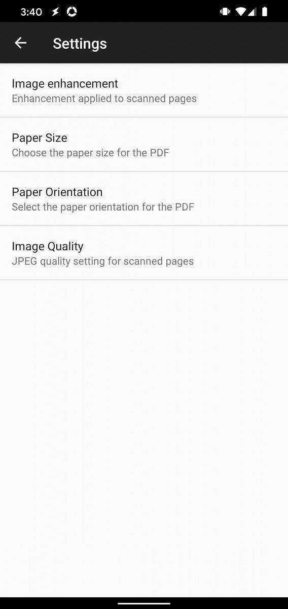Google Drive document scanner UI updated with better iconography