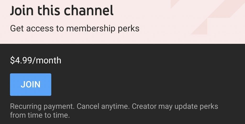 Some YouTube Premium members get free monthly channel memberships