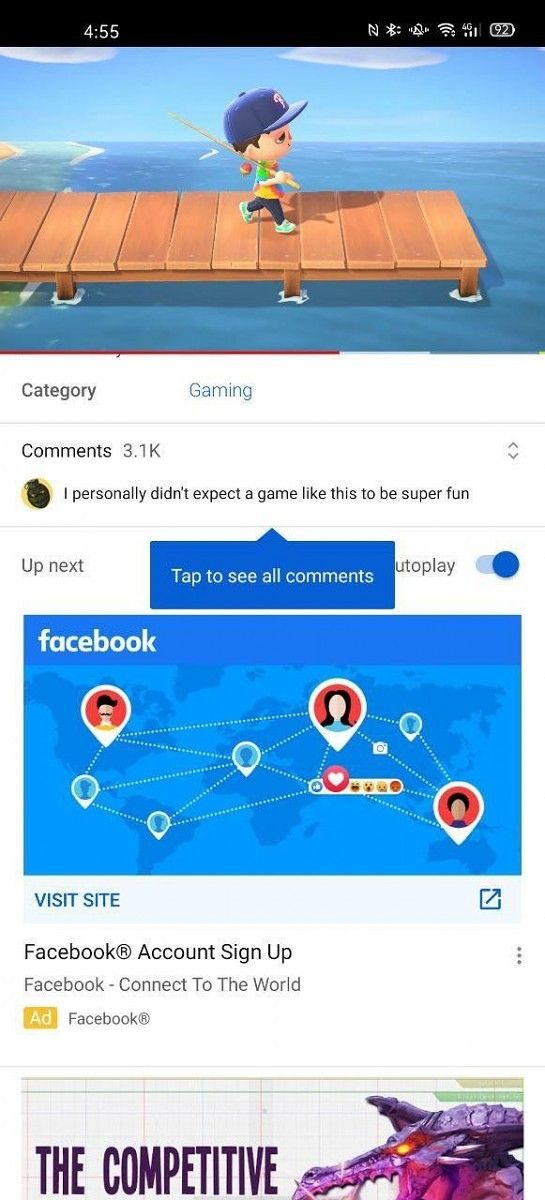 YouTube for Android tests new comments section layout
