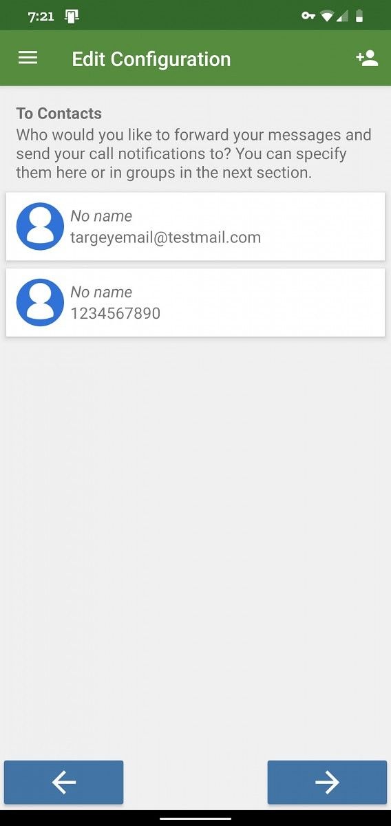 Message Forwarder forwards incoming SMS, MMS, or Call notifications via ...