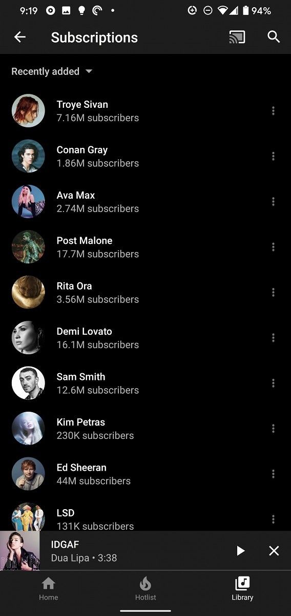 YouTube Music Library now works more like Google Play Music