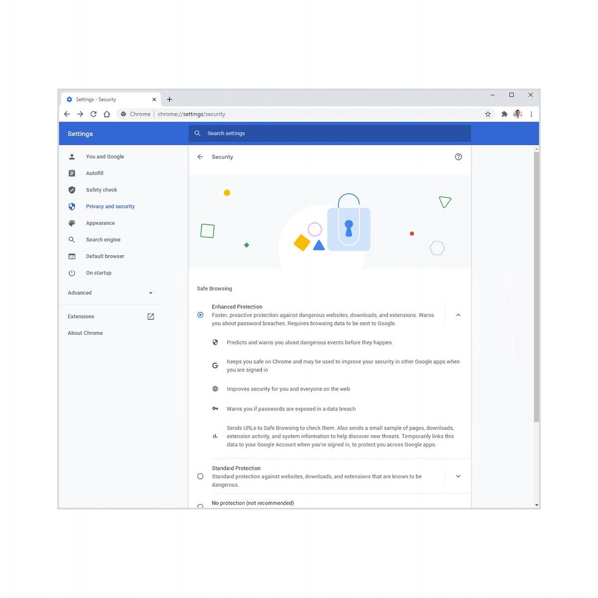 Google Chrome 83 redesigns privacy controls and adds a Safety Check feature