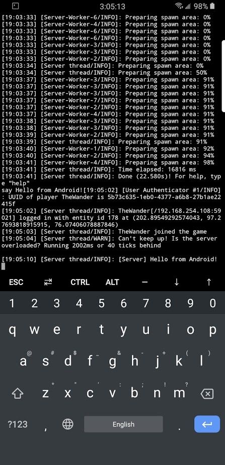 How to run a Minecraft Server from your Android smartphone or tablet