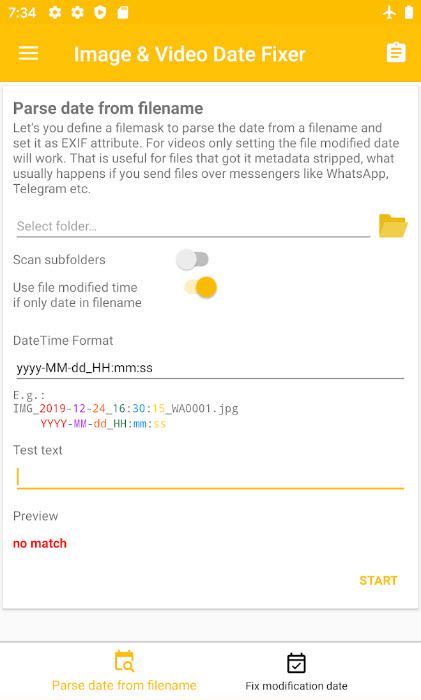 Image and Video Date Fixer restores the proper dates to your media files