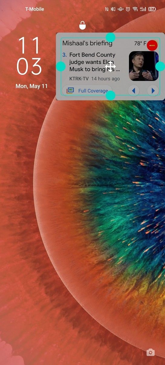 Lockscreen Widgets lets you add widgets to your Android lockscreen