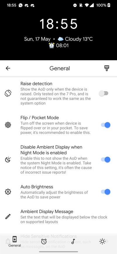 OnePlus phones can enable Always on Display with OPAodMod module