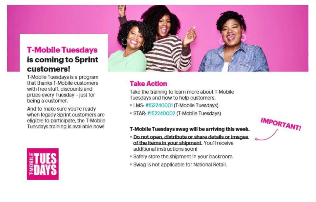 T-Mobile Tuesdays freebies program is expanding to Sprint customers