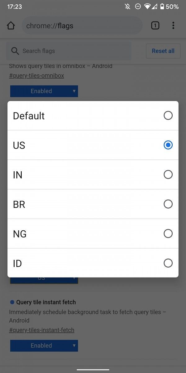 Google Chrome tests "Query Tiles" to speed up searching on mobile