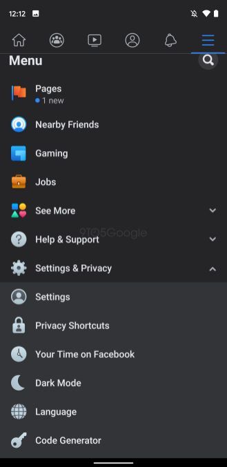 Screenshots reveal Facebook for Android's dark mode, COVID-19 tracker, and more