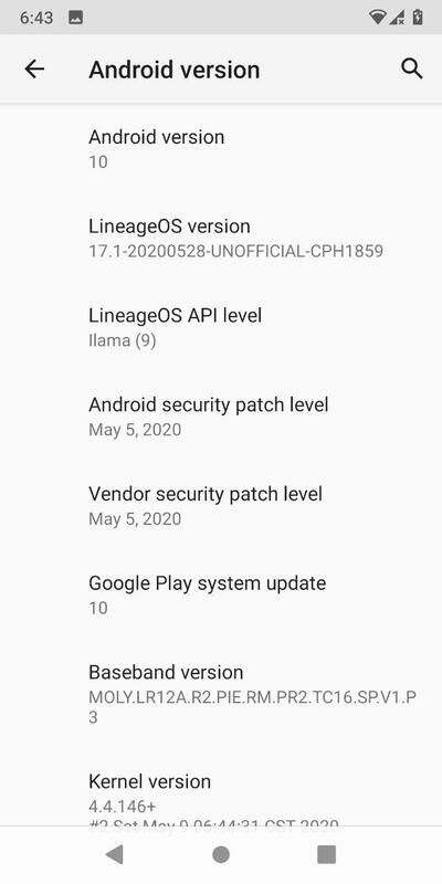 Unofficial LineageOS 17.1 brings Android 10 to the Realme 1