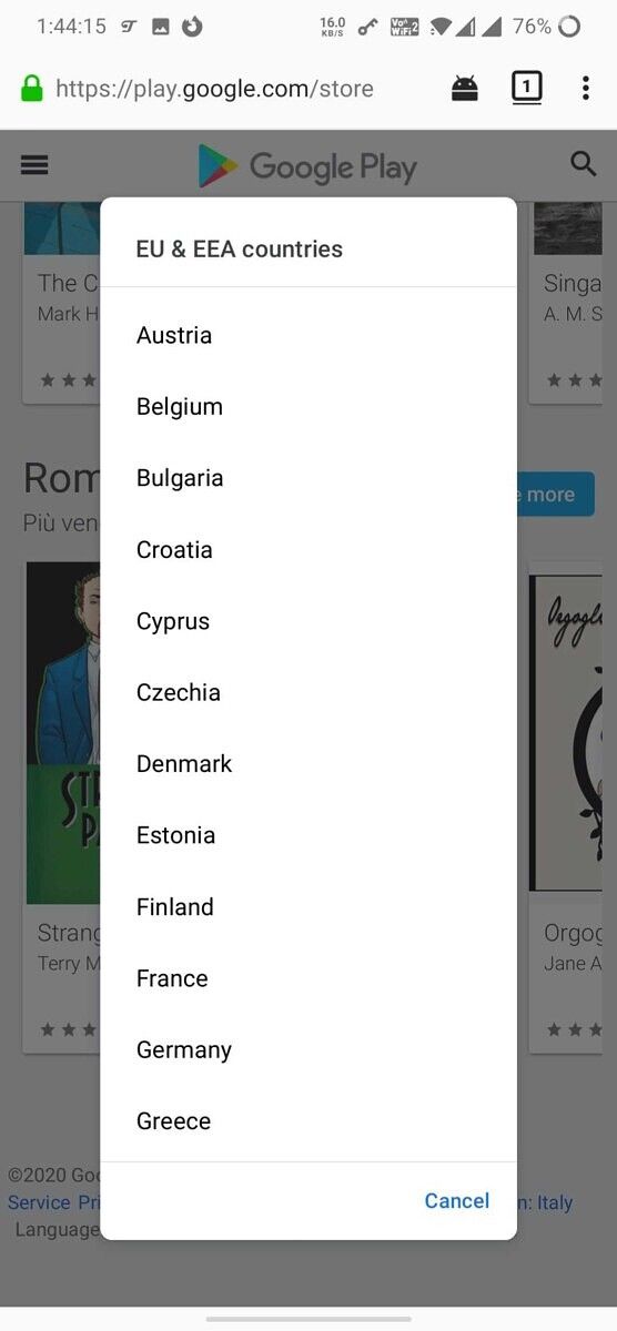 Google Play Store now lets Europeans see content from other EEA countries