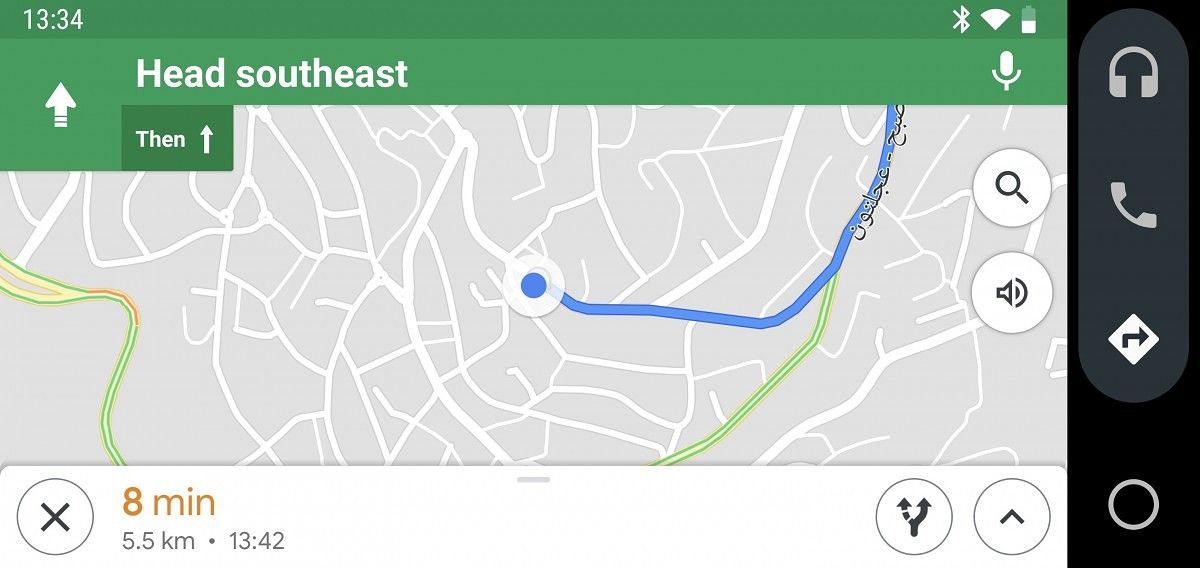 Android Auto for phones gets a better landscape UI for Google Maps
