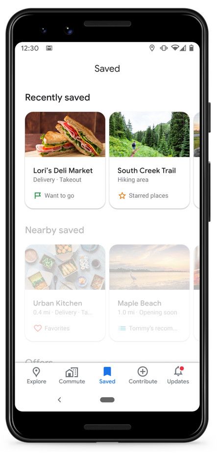 Google Maps' Saved tab helps you find and remember important places