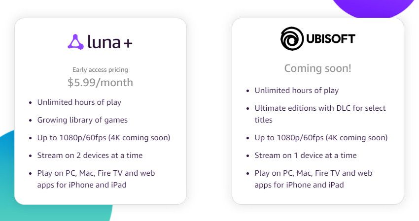 Amazon Luna cloud gaming service now available in early access in the US