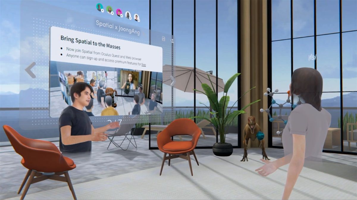 Spatial launches its VR meetings app on Facebook's Oculus Quest store