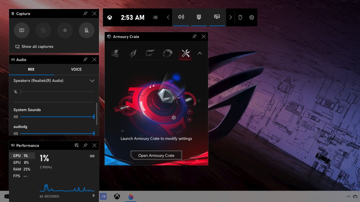 Xbox Game Bar adds a resources widget to track CPU/GPU/RAM usage