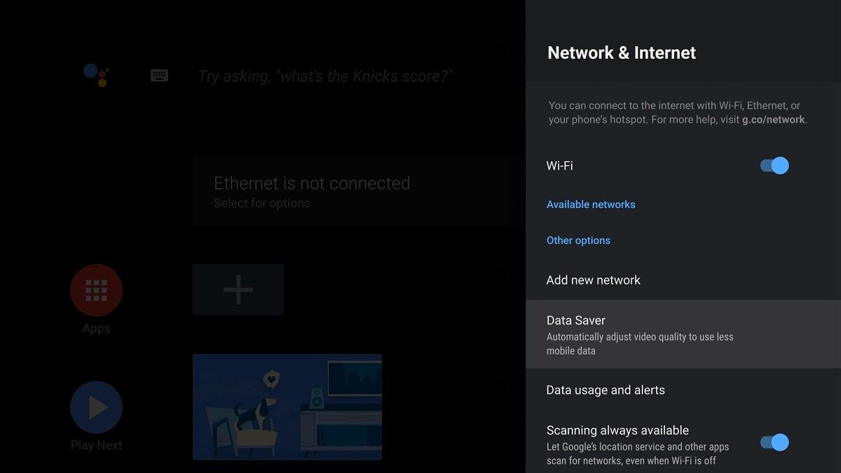 Android TV Data Saver app lands on the Google Play Store