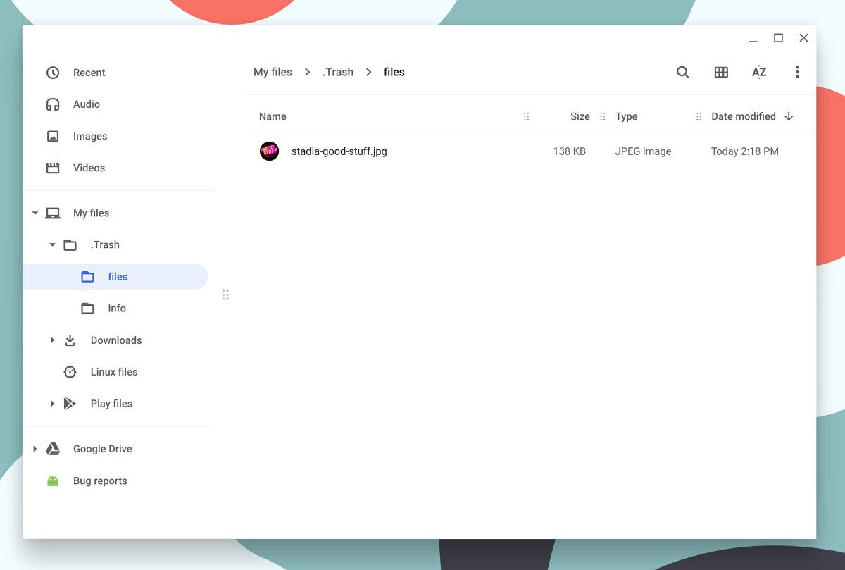 Chrome OS is finally getting a Trash folder to undelete files