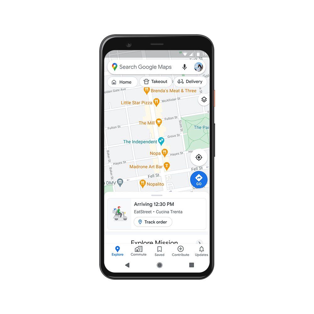 Google Maps adds a new driving mode and food delivery alerts