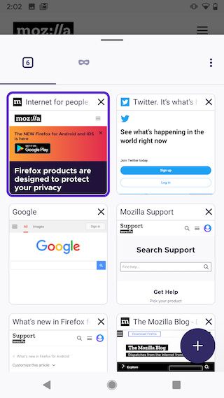 Firefox 84 on Android released with grid view for tabs, plus more