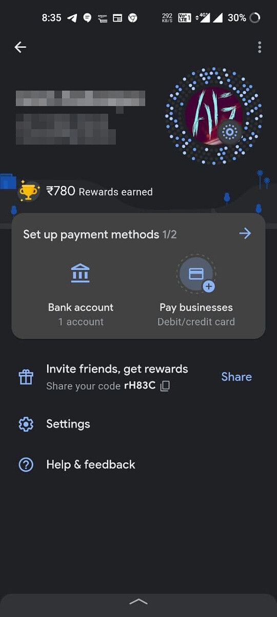 The new Google Pay app now has a dark theme