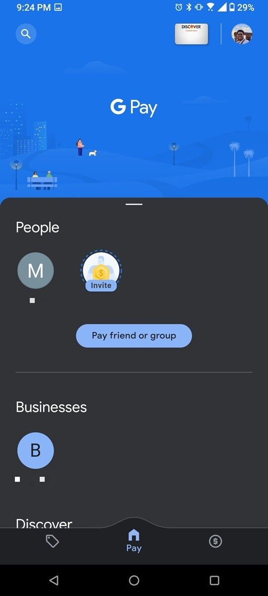 The new Google Pay app now has a dark theme