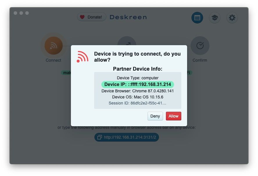 Deskreen turns any device into a secondary screen for your PC