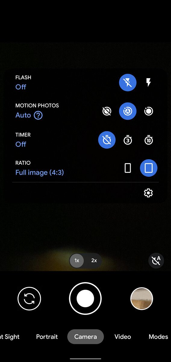 Google Camera 8.1.200 combines flash and Auto Night Sight toggles