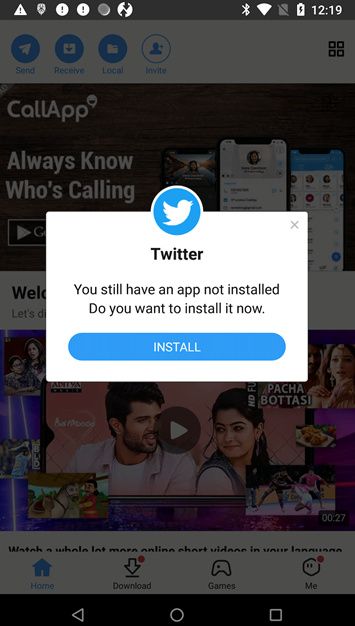 PSA: If you use ShareIt on Android, you should probably look for ...