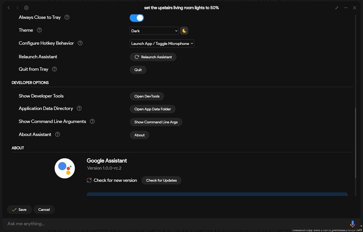 This app brings Google Assistant to your Windows, macOS, or Linux PC