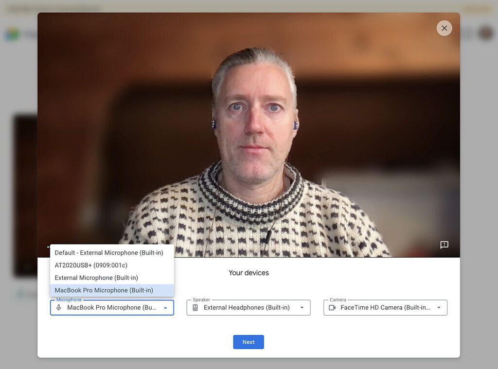Google Meet gets a green room to help users check their video call settings