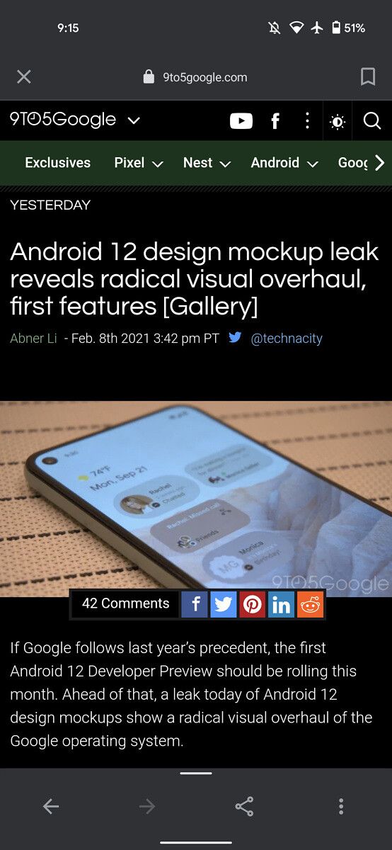 Google app's in-app browser gets new swipe up feed to show related content
