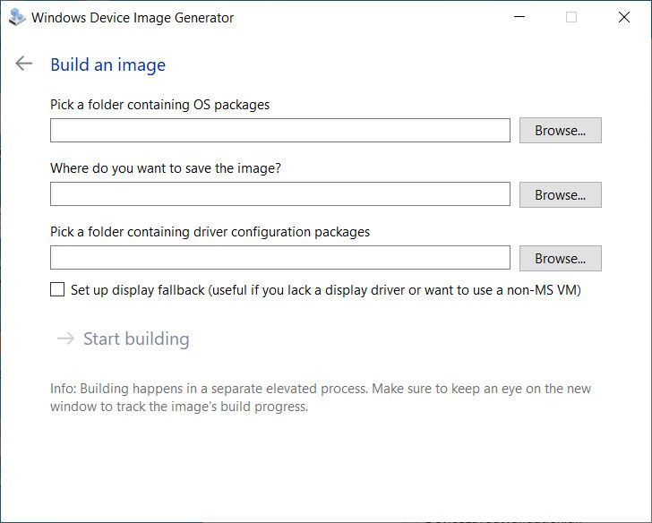 Device Image Generator lets you make a Windows 10X image for your PC