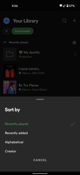 Spotify tests a new library UI and is starting to roll out lyric sharing