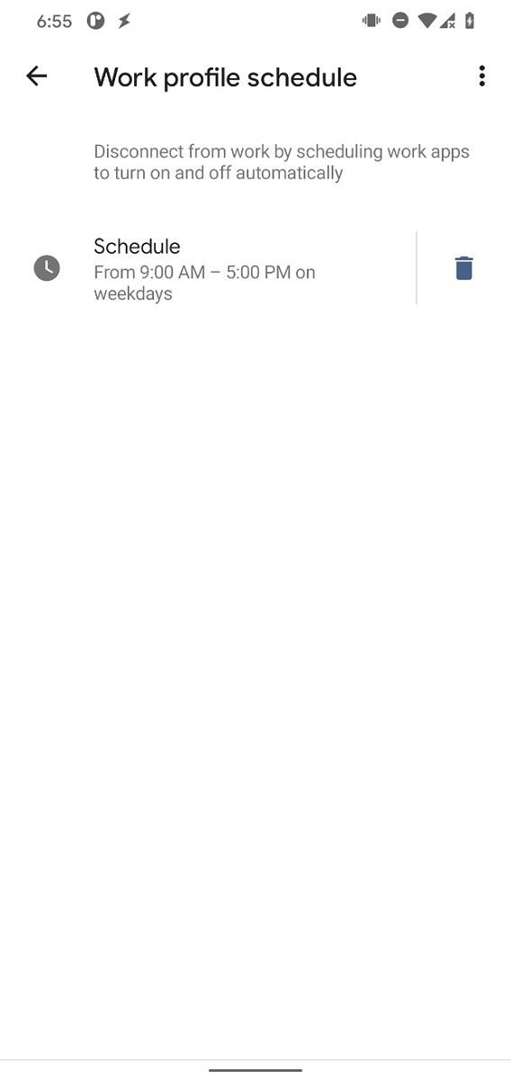 How to set a schedule for your Android phone's Work Profile