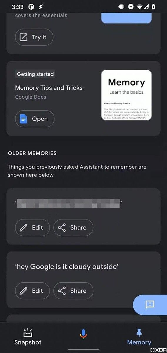 Google Assistant "Memory" will help save and organize your reminders