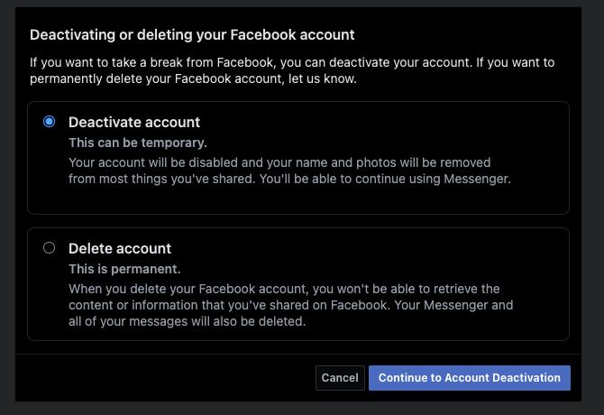 How to delete or deactivate your Facebook account, in quick and easy steps