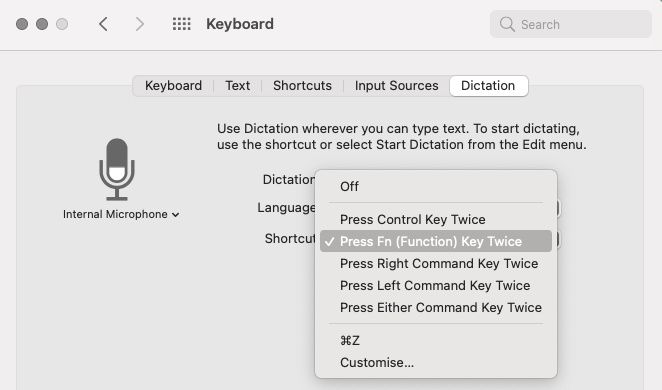 How to set up and use Voice Dictation on an Apple Mac